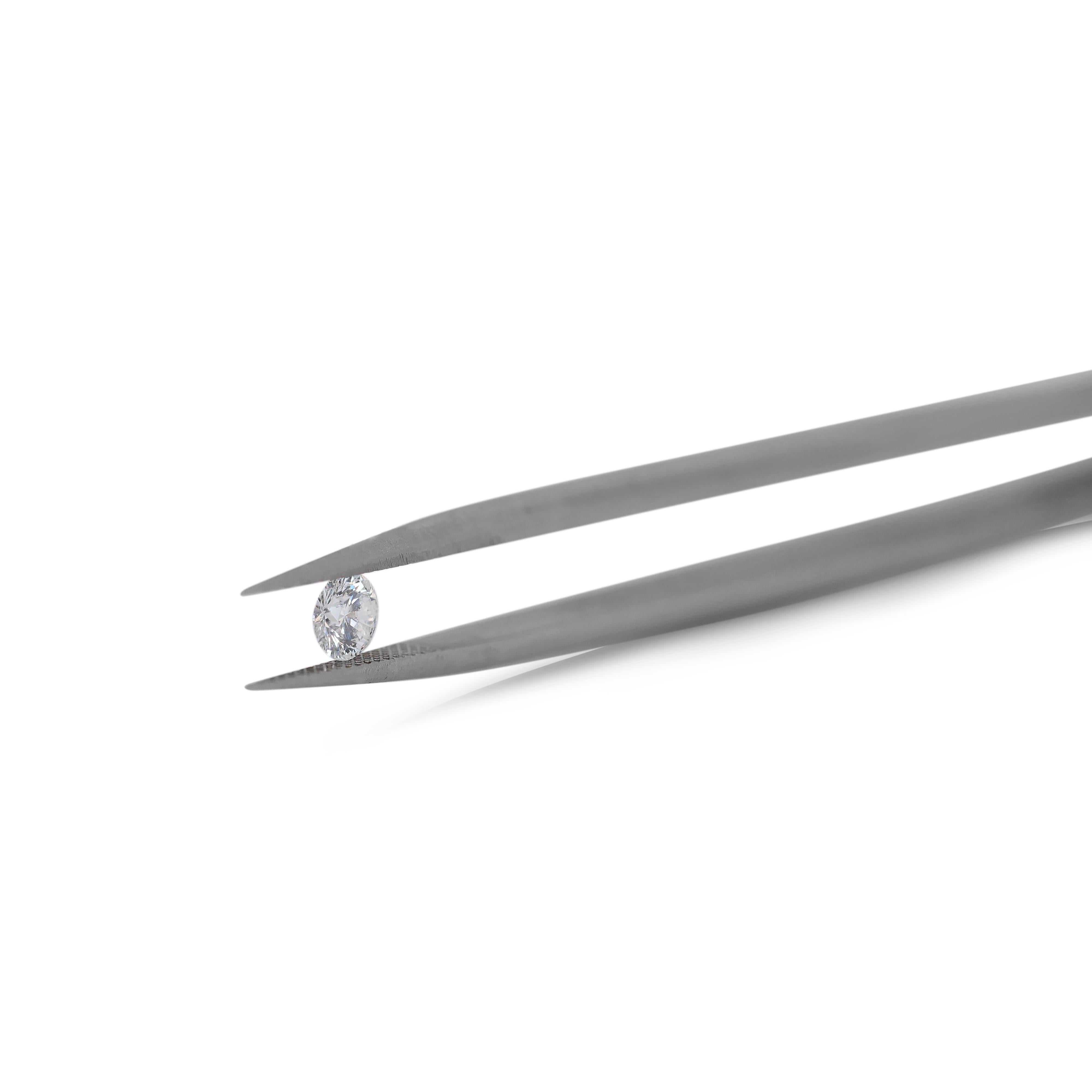 Classic 0.36ct Round-Shaped Diamond - GIA Certified For Sale at 1stDibs