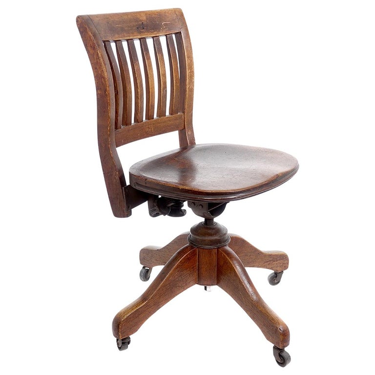 Classic 1920s Desk Chair at 1stDibs | 1920s office chair