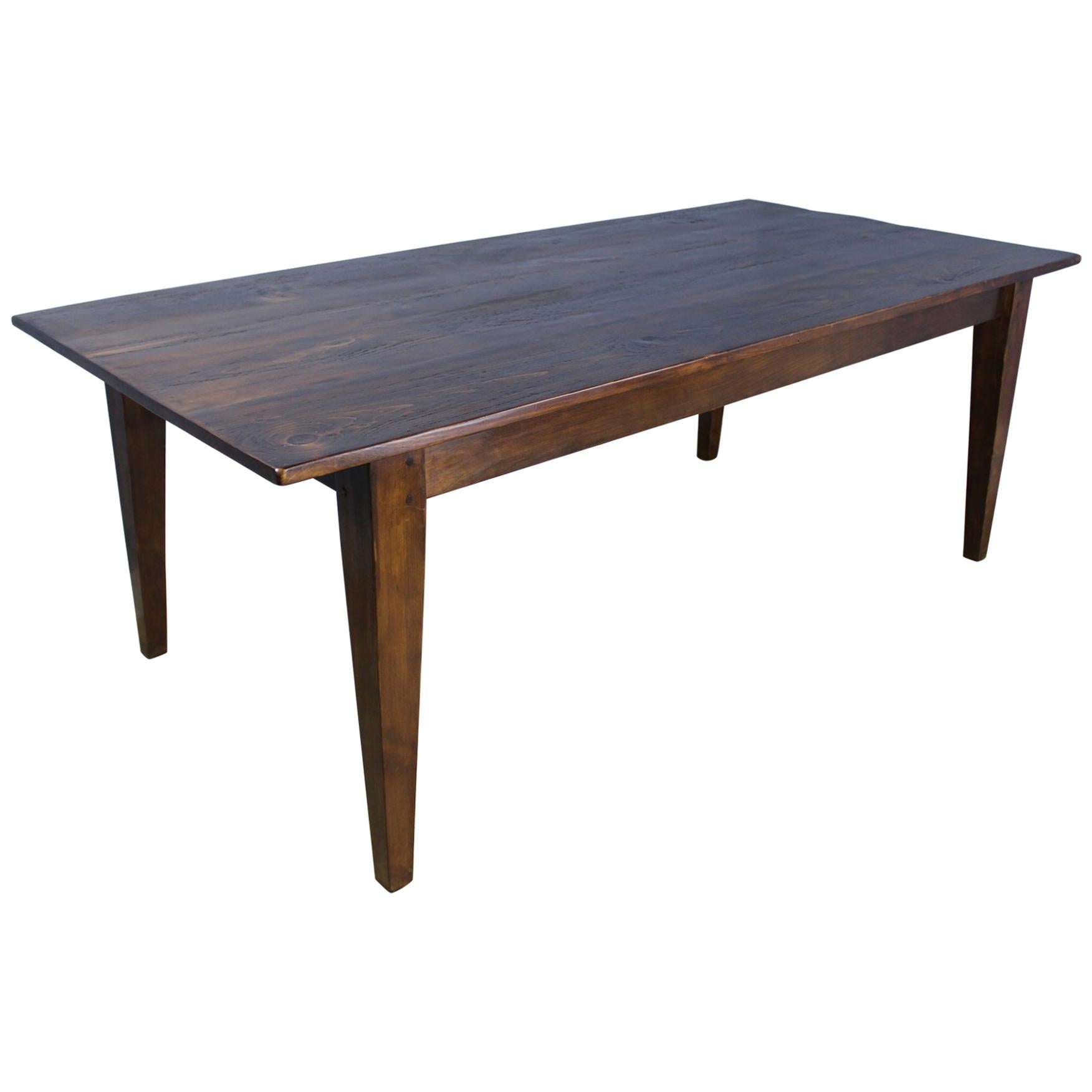 Red pine Drapers Table at 1stDibs