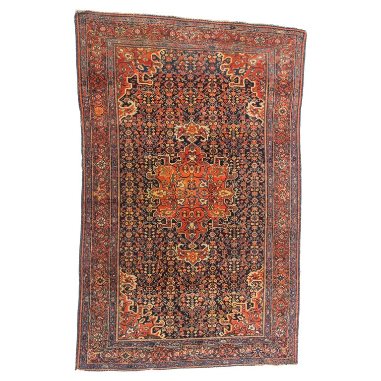 Classic Antique 1870 Ferahan Sarouk -Intense Design Virtues For Sale at ...