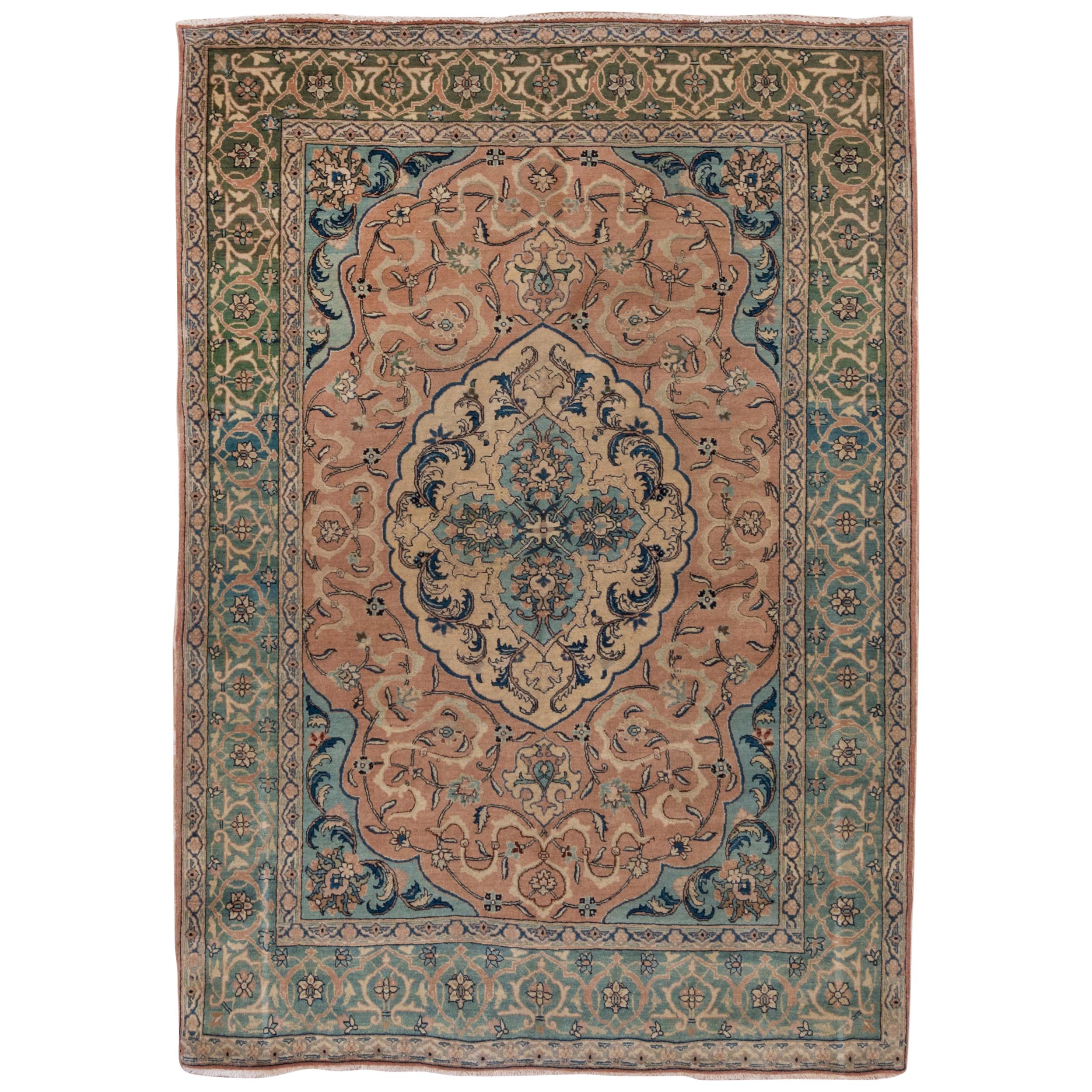 Antique Persian Tabriz Rug For Sale at 1stDibs
