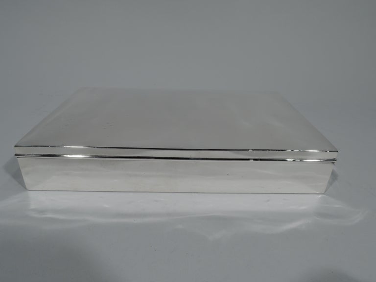 Classic Antique Tiffany Sterling Silver Box For Sale at 1stDibs