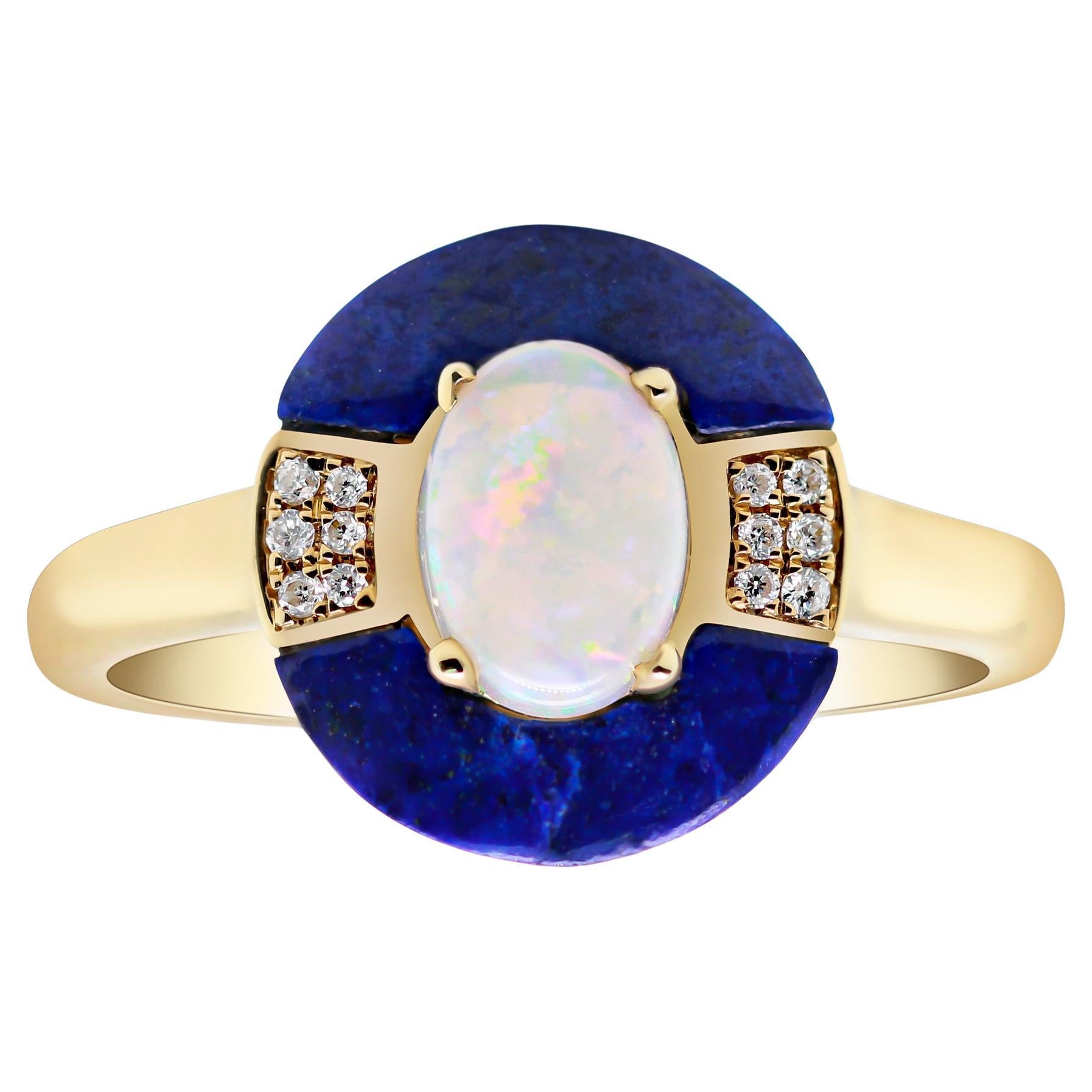 Australian Fire Opal Ring