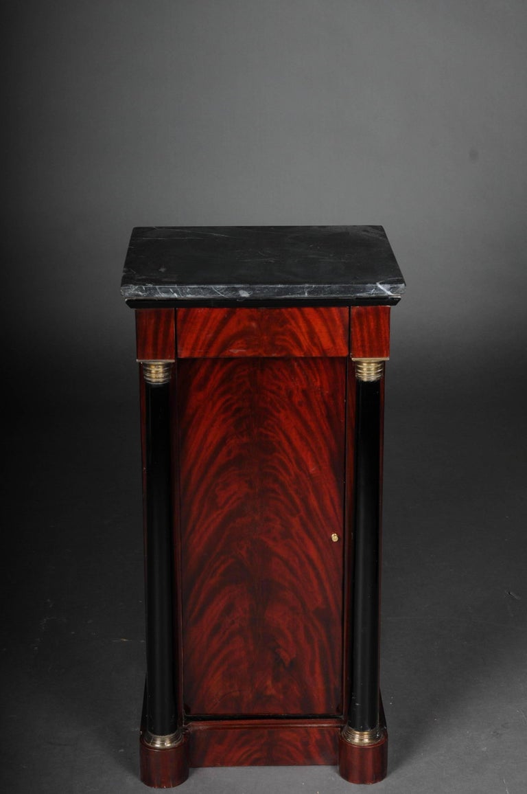 Classic Bedside Table, Side Table in Biedermeier, Mahogany, Left For ...