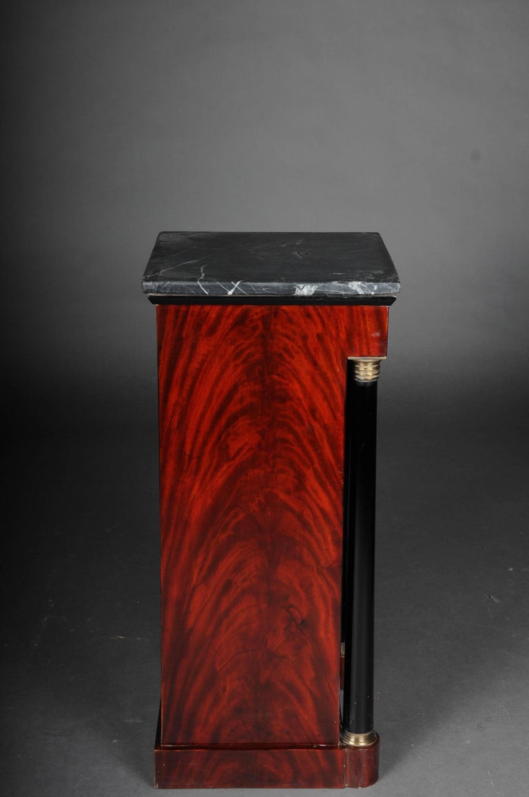 Classic Bedside Table, Side Table in Biedermeier, Mahogany, Left For ...