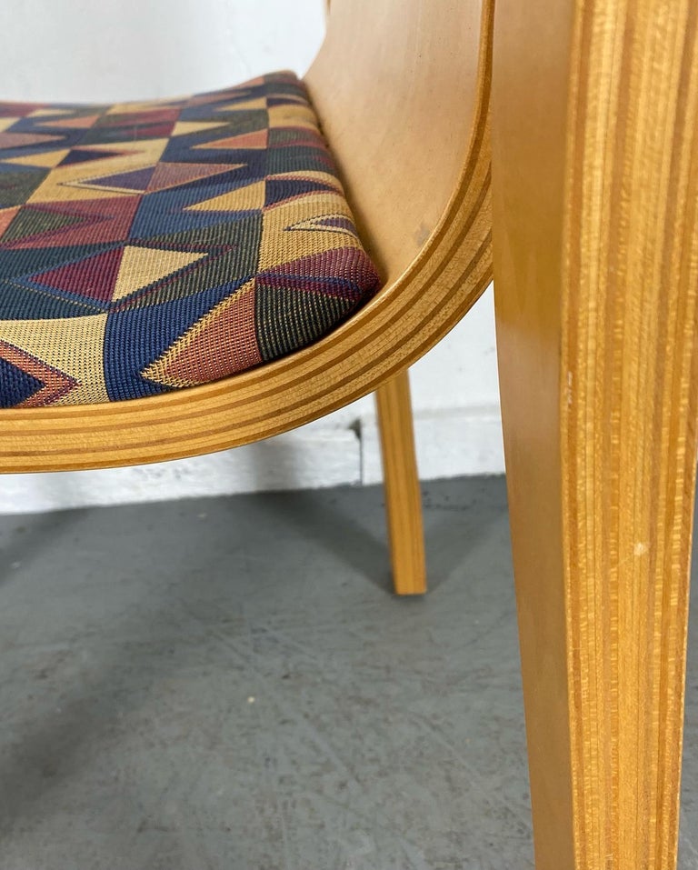 Classic Bent Plywood Side Chairs Body Form by Peter Danko at 1stDibs