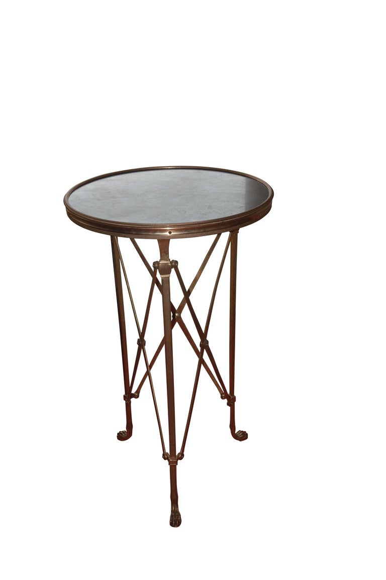 Classic Campaign Gueridon, France, 1970s at 1stDibs