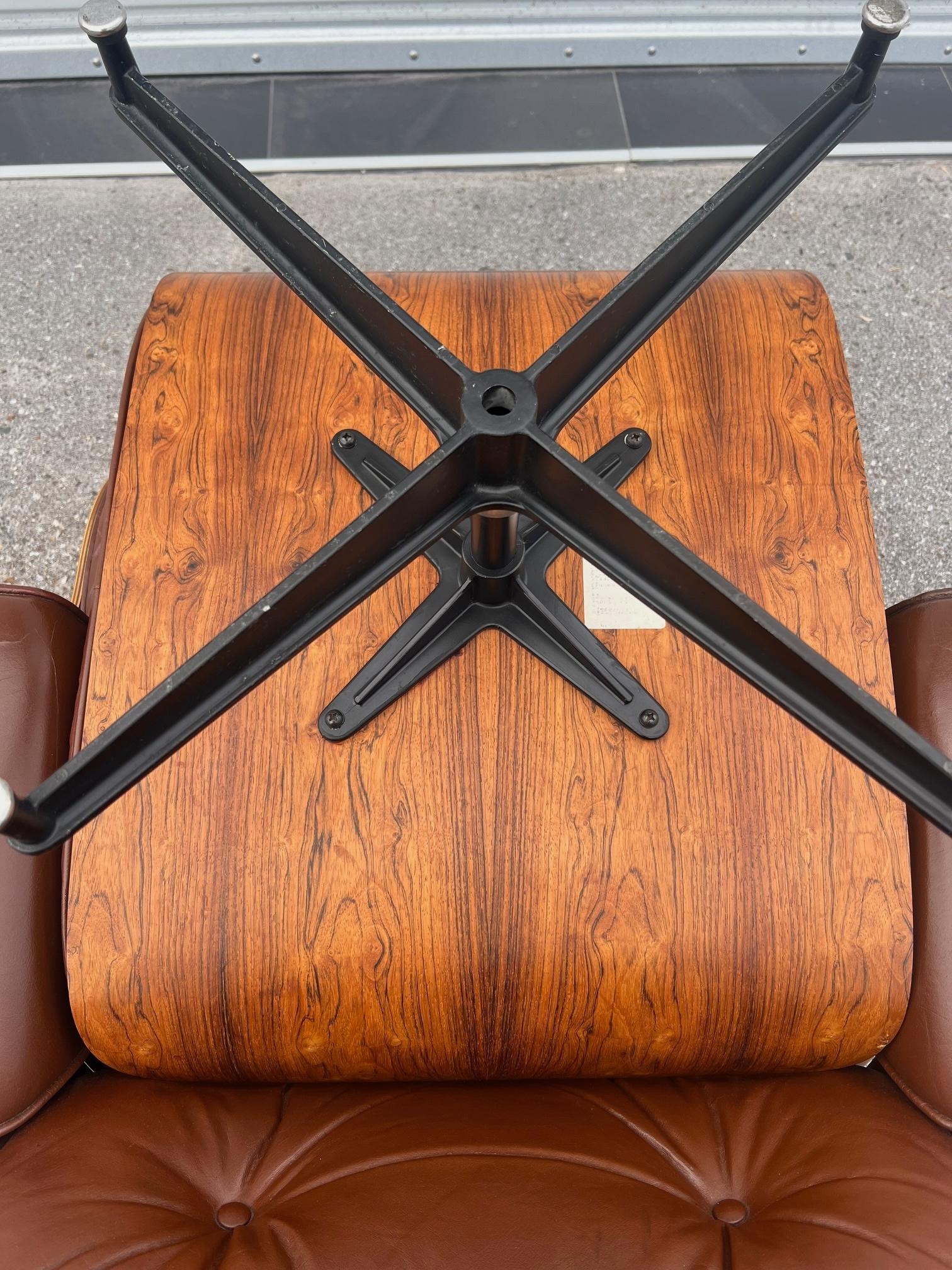 Classic Charles Eames Herman Miller Lounge Chair 1970's Cognac Brown ...