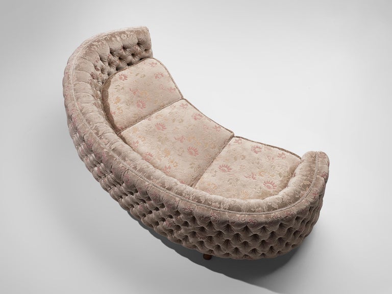 Classic Curved Settee with Floral Upholstery at 1stDibs | classic ...