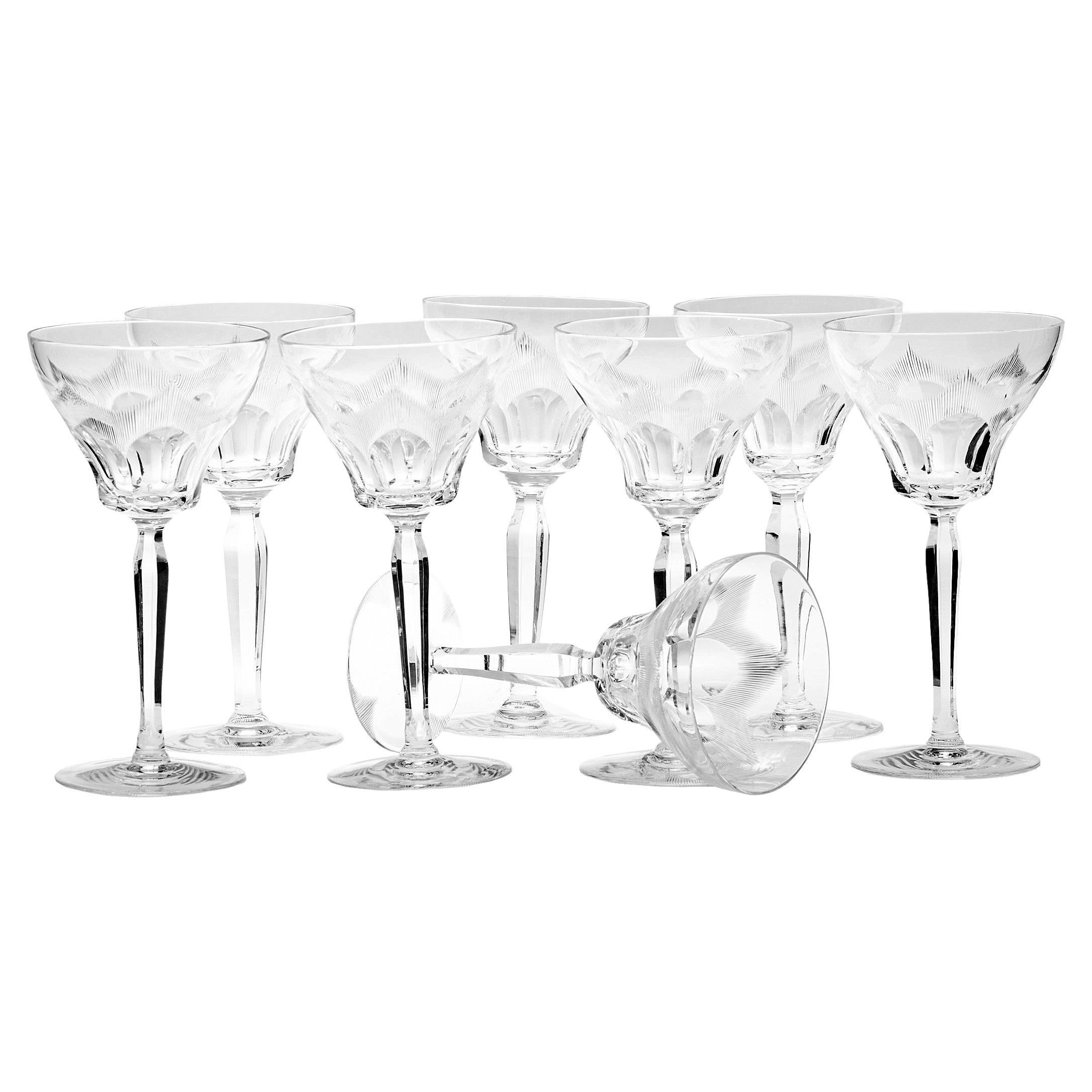 Classic Cut Crystal Goblets For Sale at 1stDibs