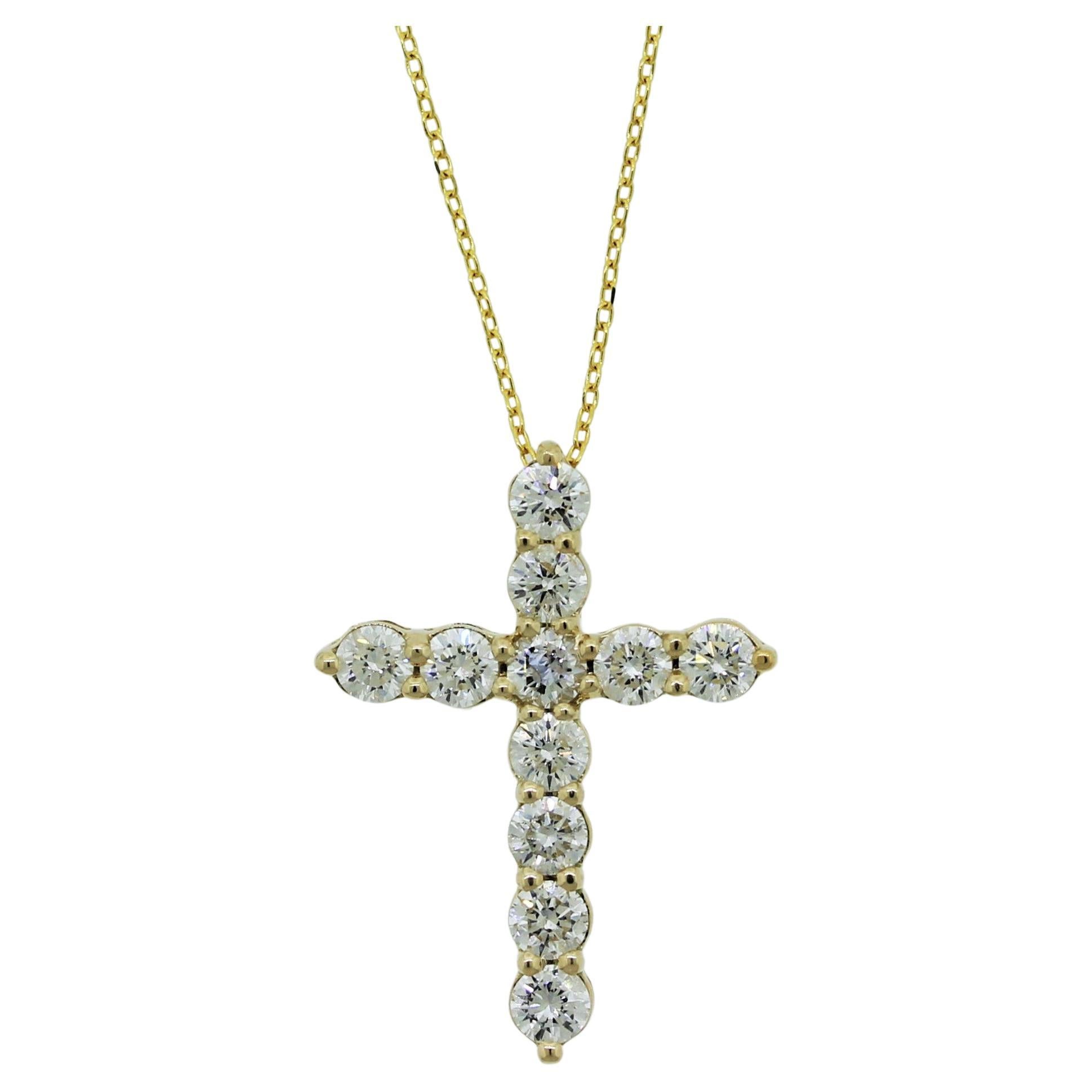 Diamond Cross Pendant at 1stDibs