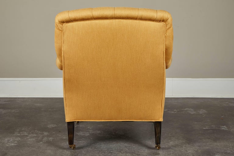 Tufted Upholstered Club Chair on Casters, Susanne Hollis Collection at ...