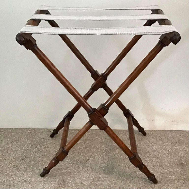 Classic English Wood Bar Tray Table For Sale at 1stDibs