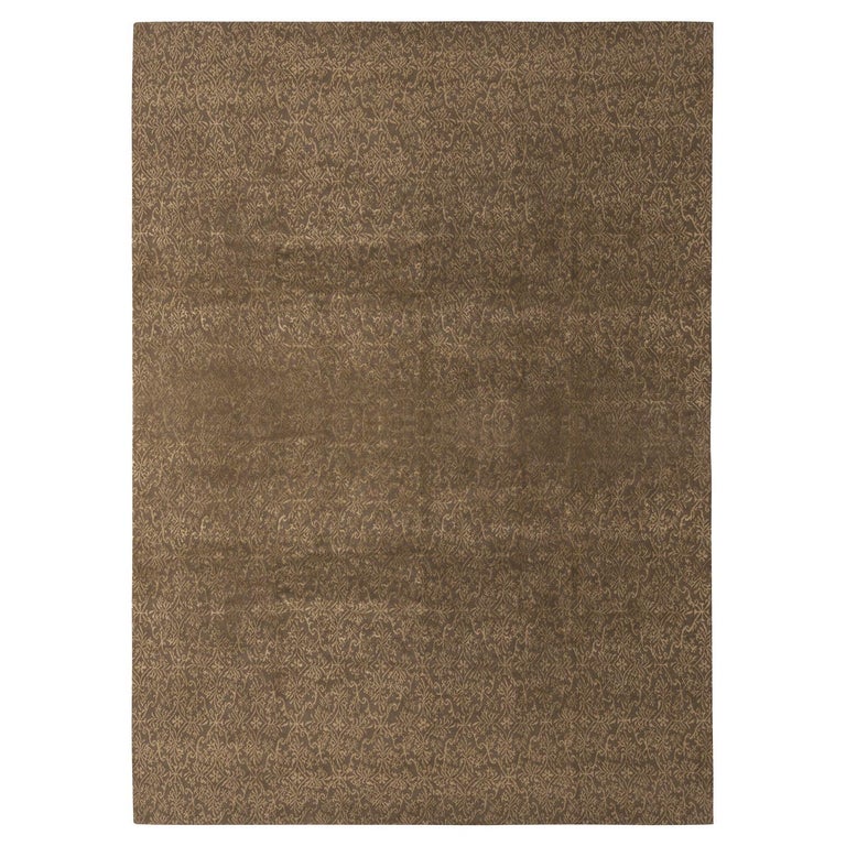 Rug and Kilim's Classic European Style Rug in All over Beige-Brown ...