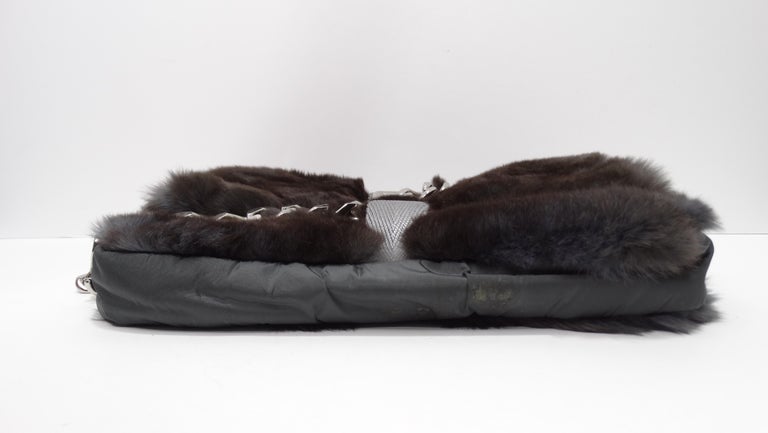 Classic Flap Limited Edition Rabbit Fur Shoulder Bag For Sale at 1stDibs