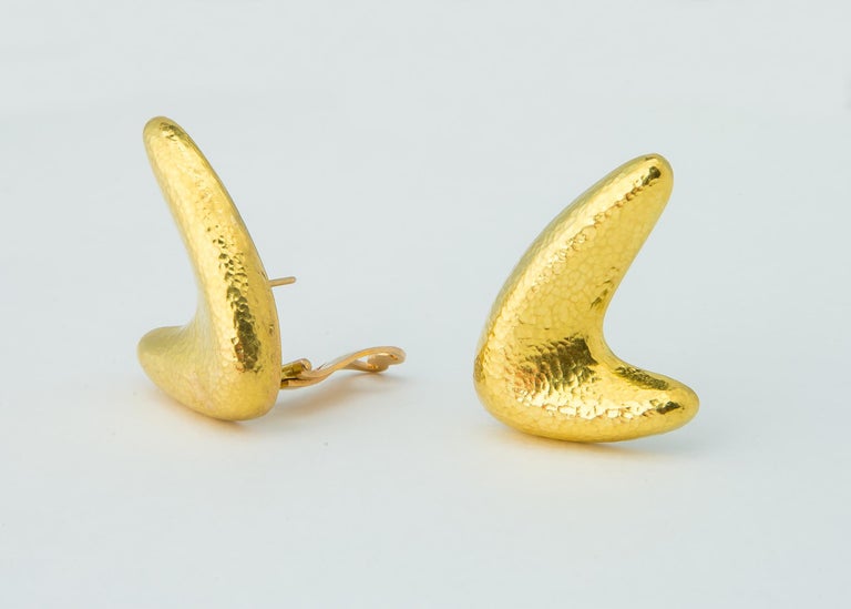 Classic Ilias Lalaounis Gold Earrings at 1stDibs