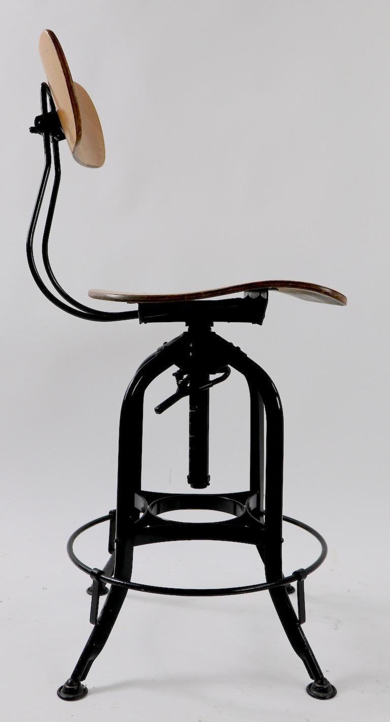Classic Industrial Task Stool by The Toledo Metal Furniture Company at ...