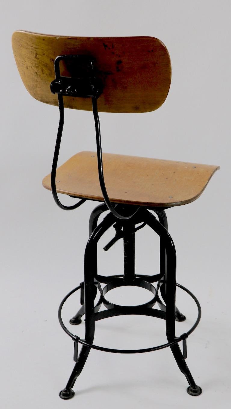 Classic Industrial Task Stool by The Toledo Metal Furniture Company at ...