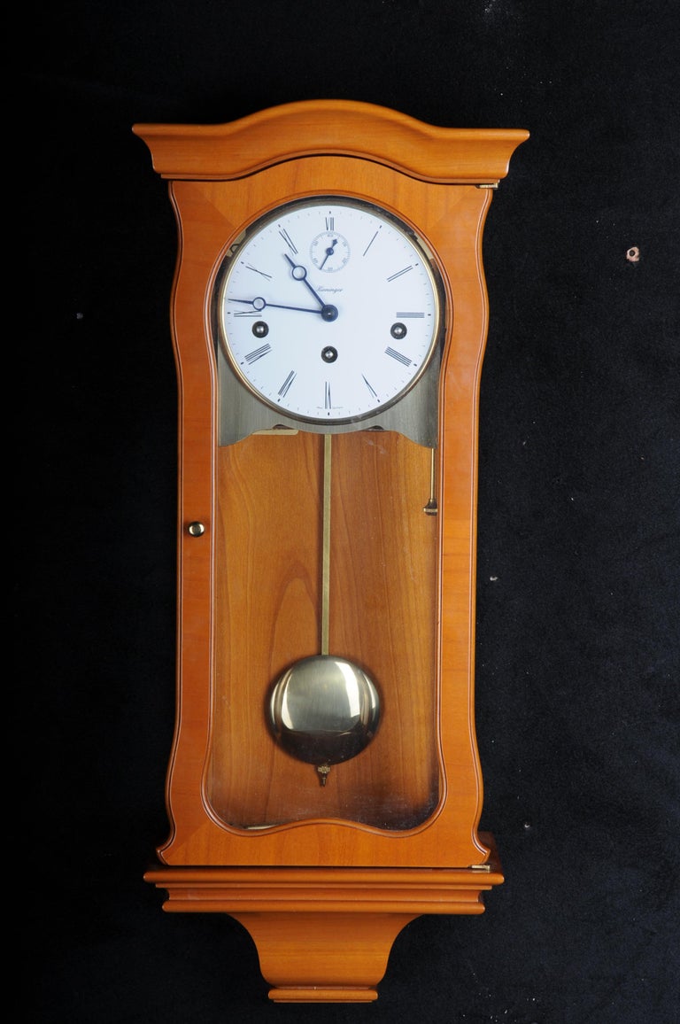Classic Kieninger Pendulum Wall Clock/Regulator, Cherry Wood For Sale ...