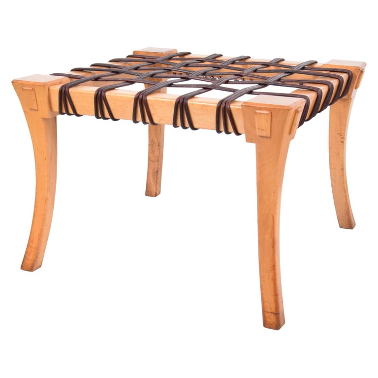 Classic Greek Klismos Stool in the manner of T.H. Robsjohn-Gibbings For ...