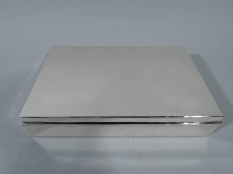 Classic Large Sterling Silver Box by Tiffany For Sale at 1stDibs