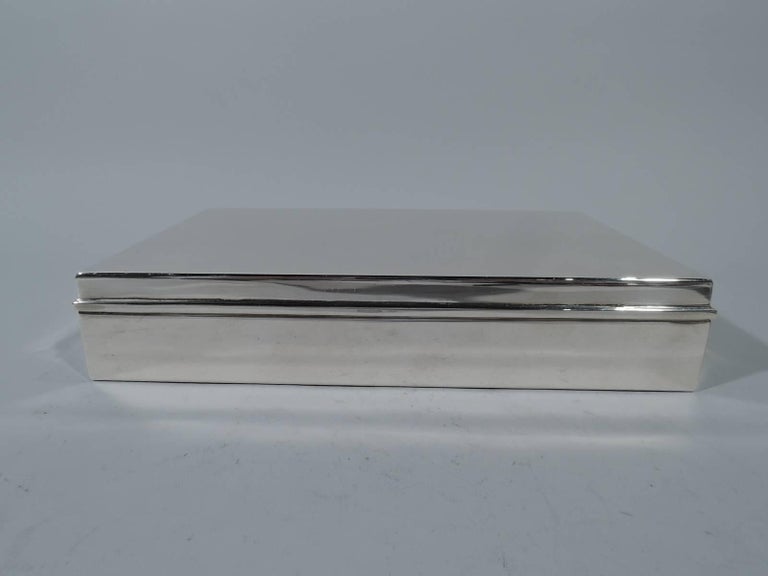 Classic Large Sterling Silver Box by Tiffany For Sale at 1stDibs