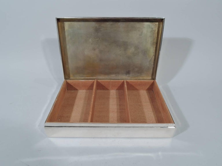 Classic Large Sterling Silver Box by Tiffany For Sale at 1stDibs