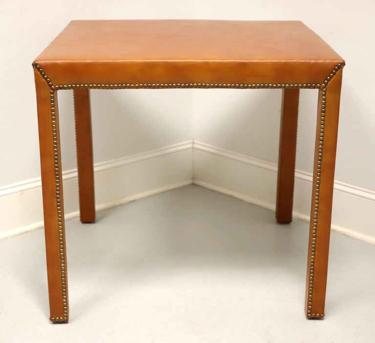 CLASSIC LEATHER Mid 20th Century Leather Card / Game Table with ...