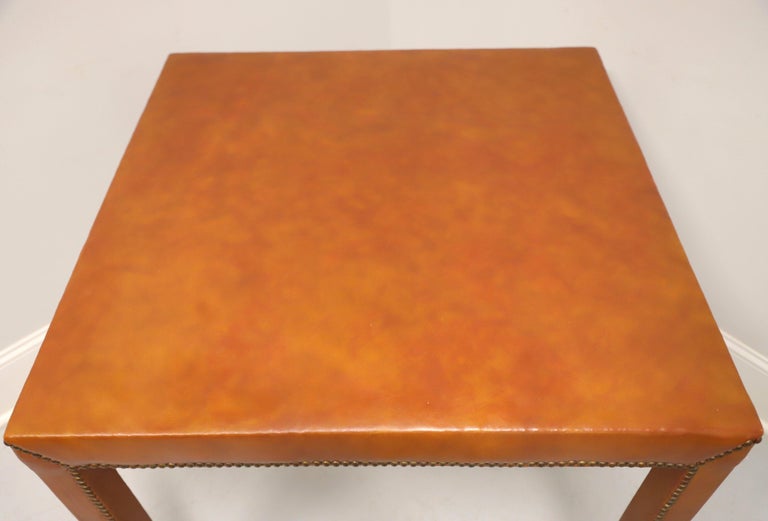 CLASSIC LEATHER Mid 20th Century Leather Card / Game Table with ...