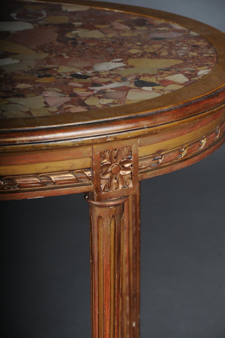 Classic Louis XVI Salon Table/Side Table, Beech For Sale at 1stDibs