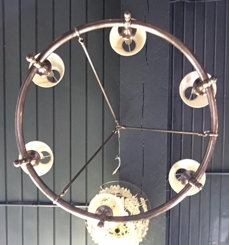 Classic Metal Ring Chandelier by Chapman at 1stDibs