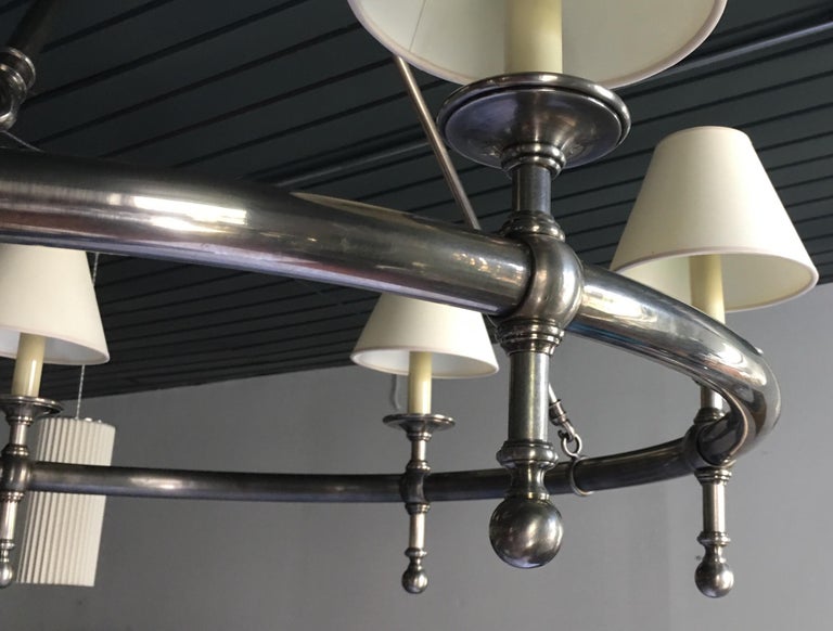 Classic Metal Ring Chandelier by Chapman at 1stDibs