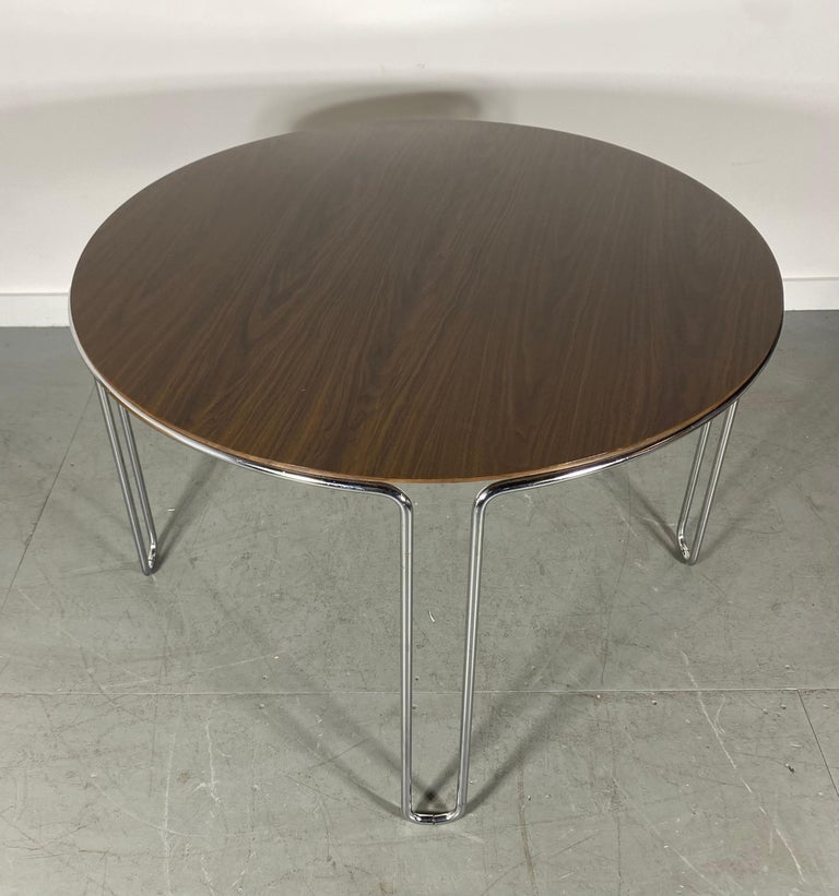 Classic Minimalist Bauhaus Marcel Breuer Style Dining Table For Sale at ...