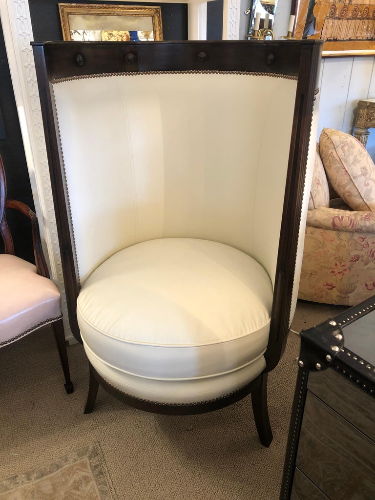 Classic Modern Curvy Chic Hotel Porter Club Chair at 1stDibs