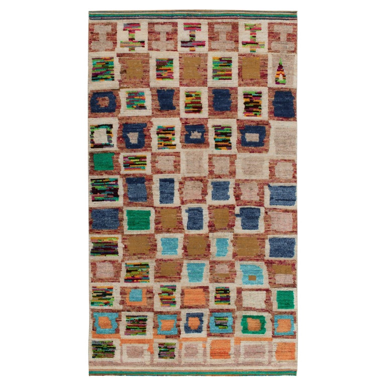 Rug and Kilim's Classic Moroccan Style Rug in Multicolor Geometric ...