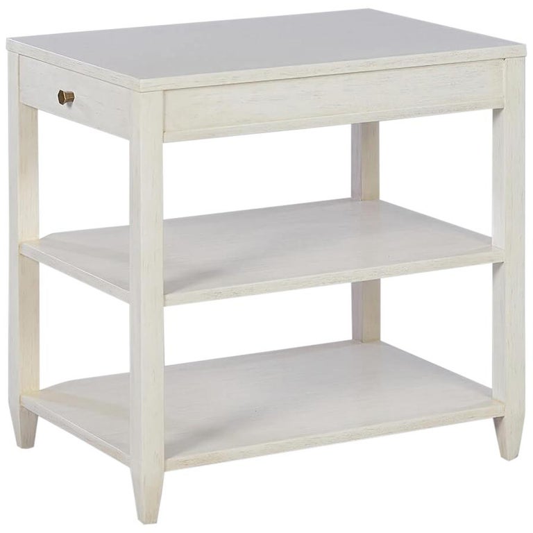 Classic Narrow Side Table, Drift White For Sale at 1stDibs