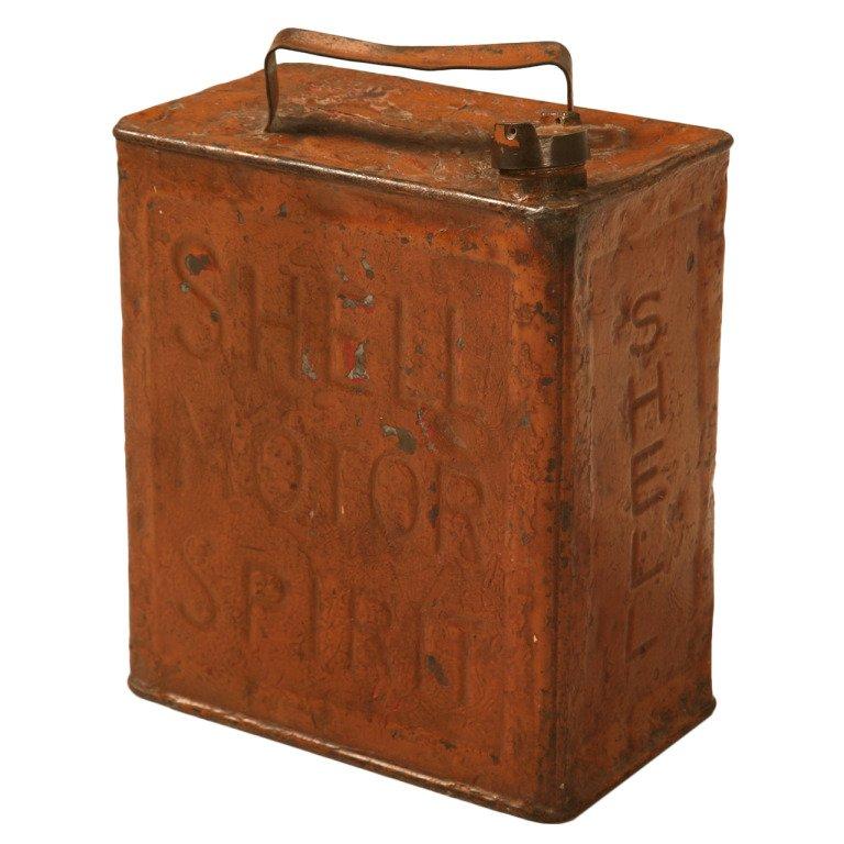 Classic Original Vintage "Shell Motor Spirits" Gasoline Can at 1stDibs