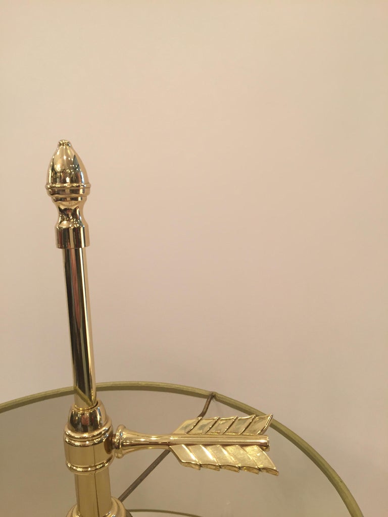 Classic Pair of Brass Two-Arm Bouilette Table Lamps by Baldwin at ...