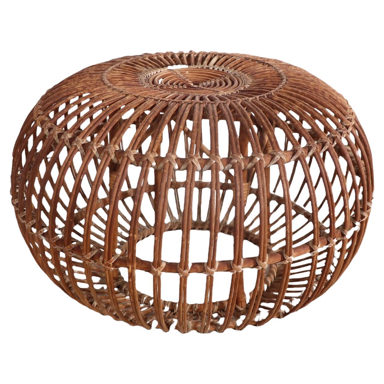 Rattan Ottomans and Poufs - 88 For Sale at 1stDibs | rattan poufs ...