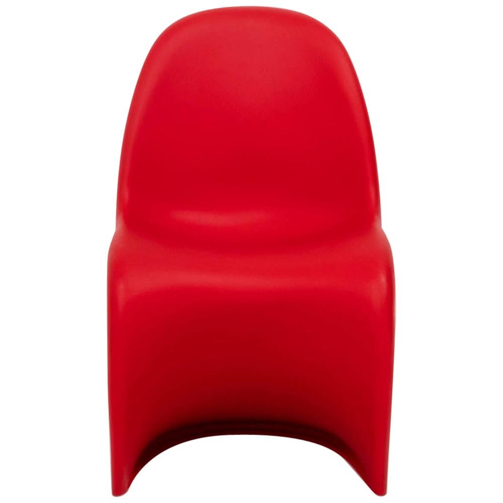 Mid Century Modern Red Panton Chairs by Verner Panton for Vitra For ...