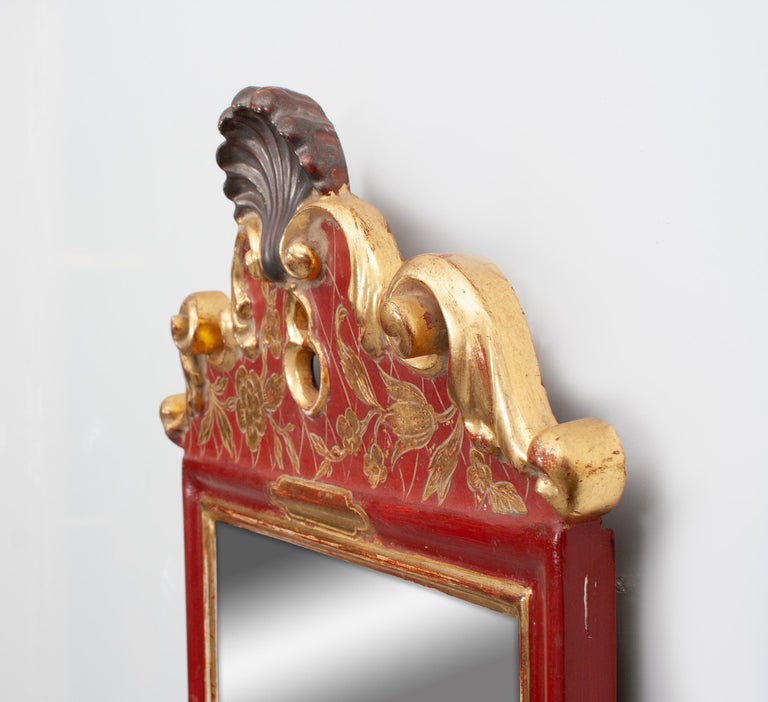 Classic Red Wall Mirror, 1940s For Sale at 1stDibs | red wall mirrors