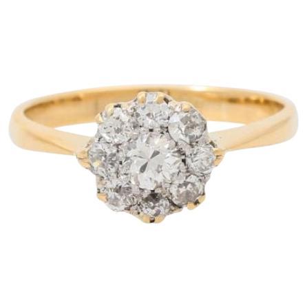 Classic Ring 9 Diamonds For Sale at 1stDibs
