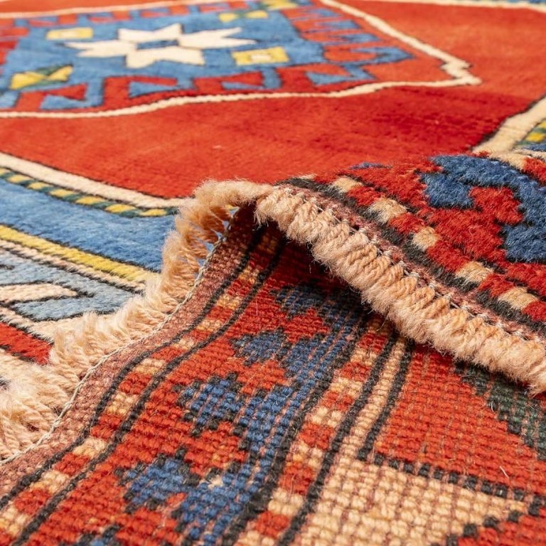 Classic Azeri Rug Wool Handmade Geometry Design. 4.10 x 3.05 m. at 1stDibs