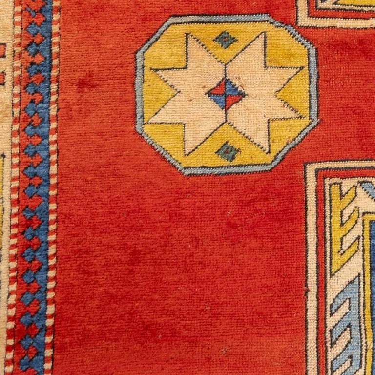 Classic Azeri Rug Wool Handmade Geometry Design. 4.10 x 3.05 m. at 1stDibs