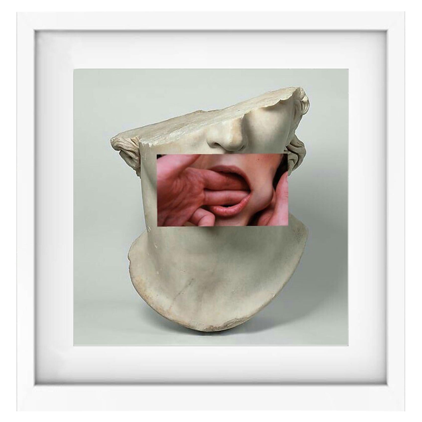 Classic Sculpture Mouth Naro Pinosa, "Untitled" Digital Collage, Spain ...