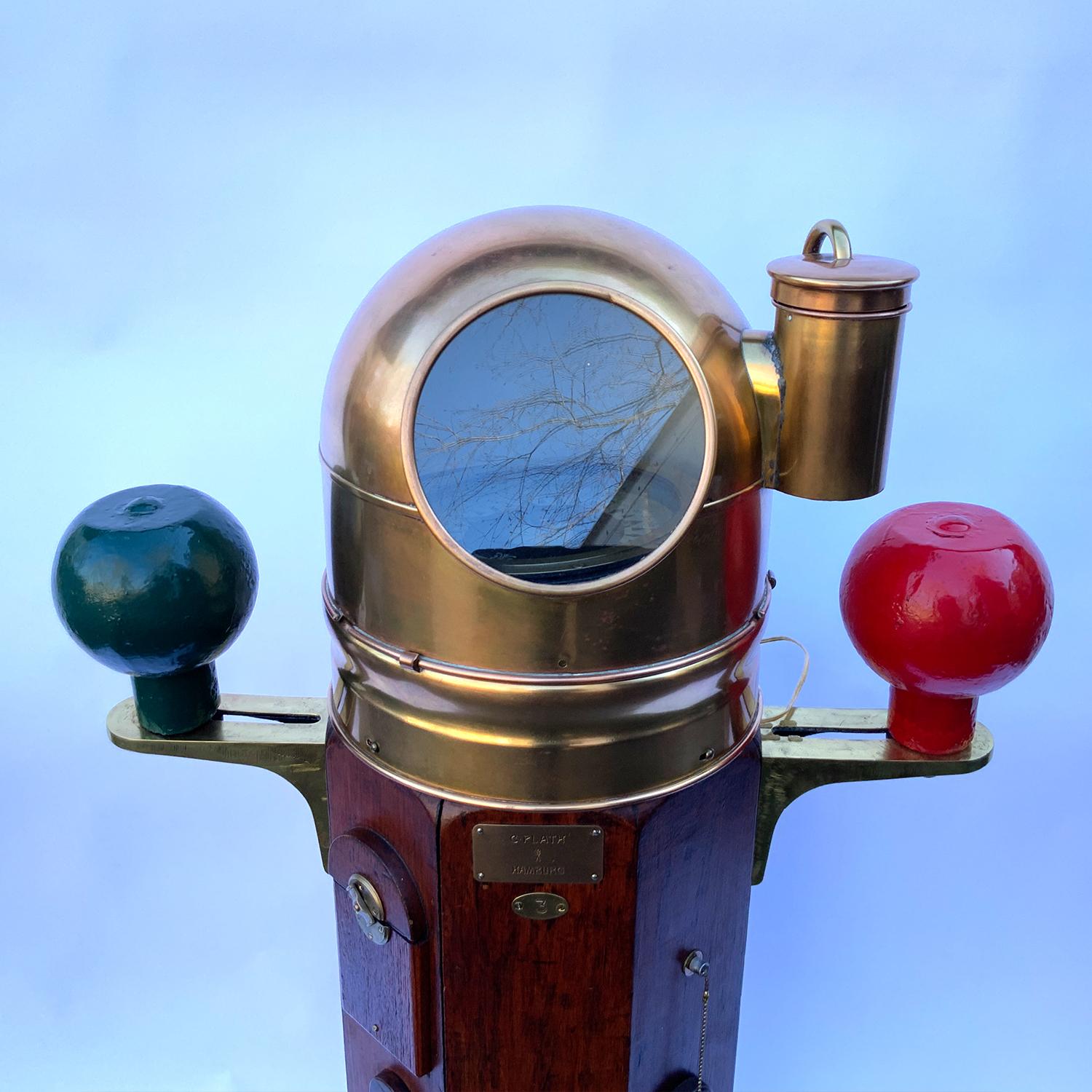 Classic Ship Binnacle By C. Plath Of Hamburg at 1stDibs | c. plath ...