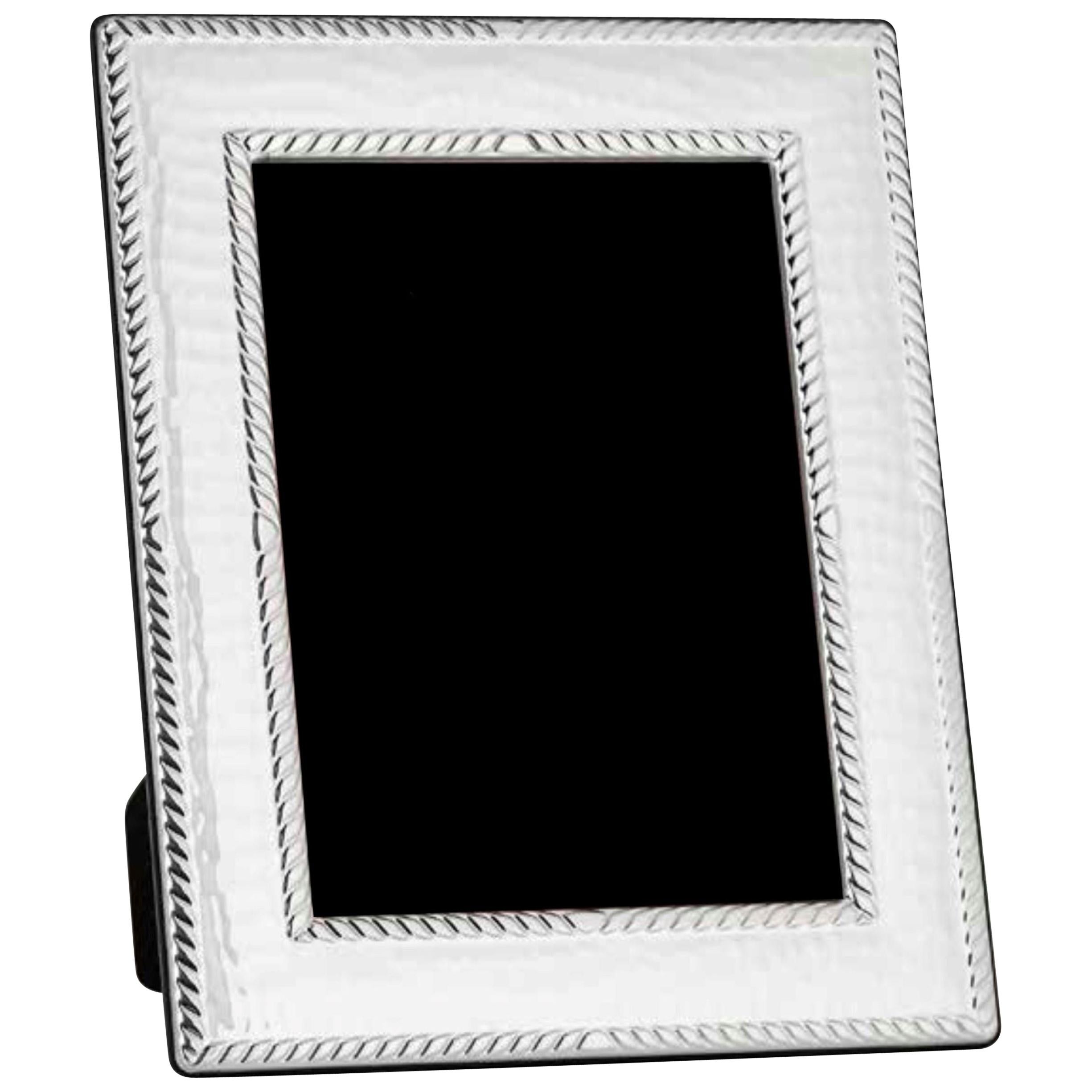 Classic Sterling Silver Frame, Italy 15 x 20 cm For Sale at 1stDibs