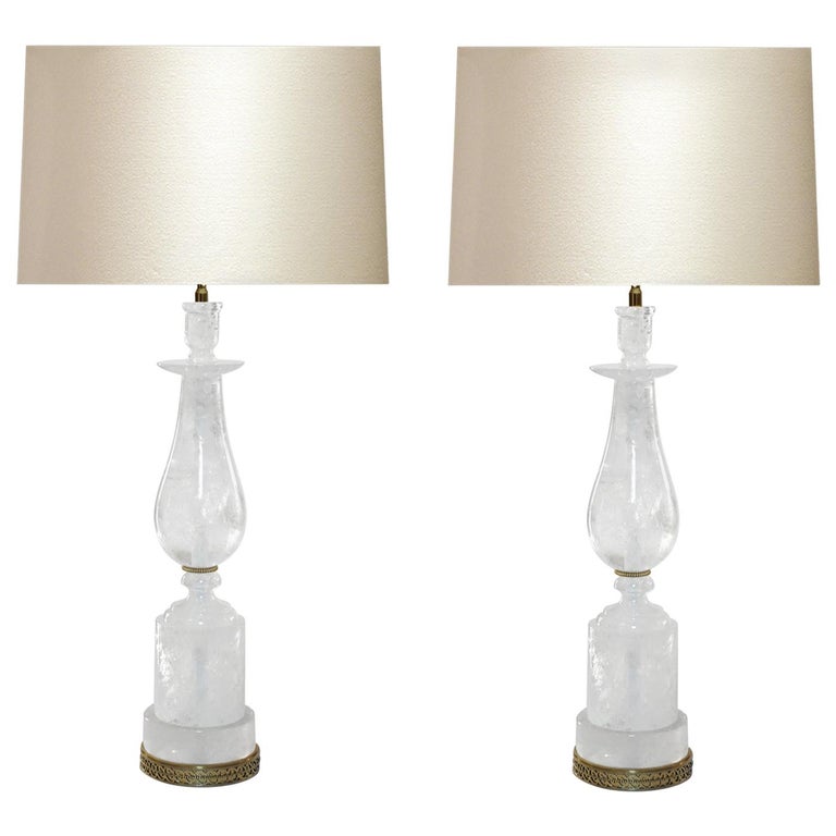 Lampes en cristal de roche de style classique par Phoenix En vente sur ...