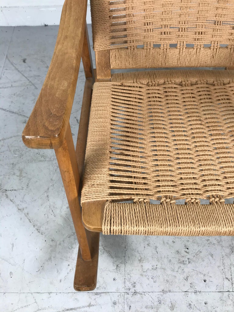 Classic Teak and Rope Rocker at 1stDibs