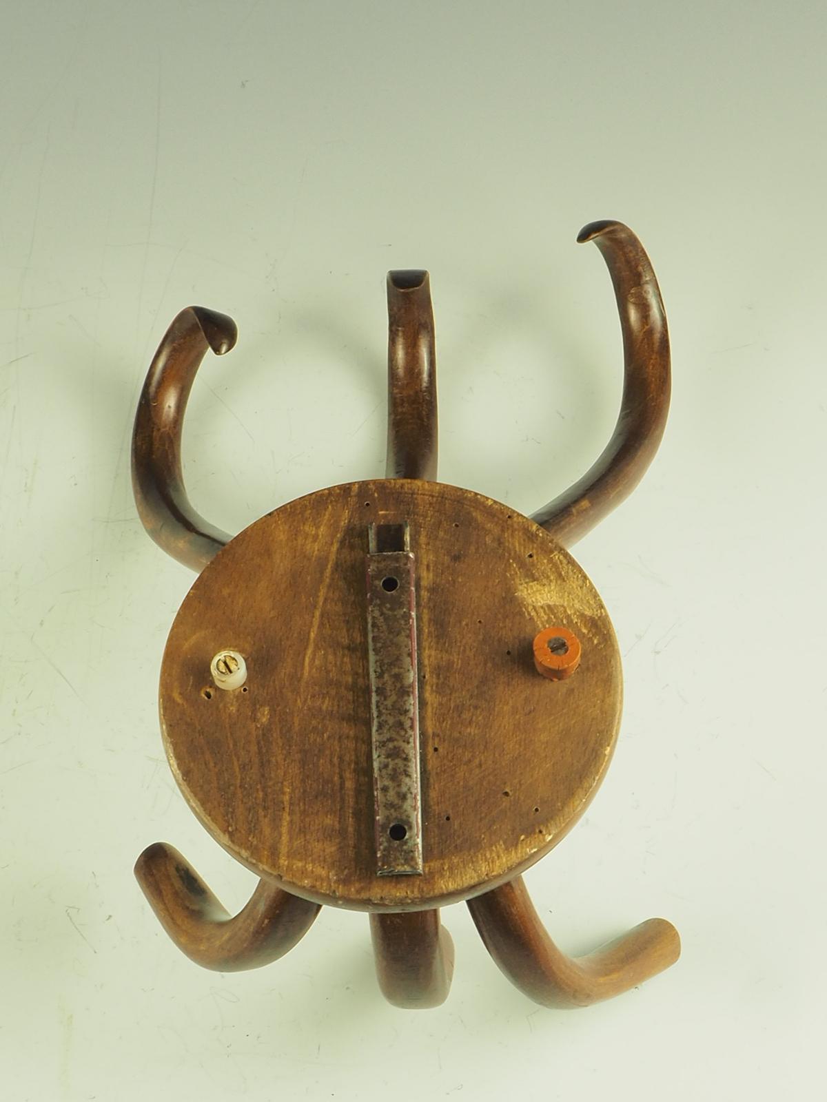 Classic Thonet Bentwood Wall Coat Rack For Sale at 1stDibs